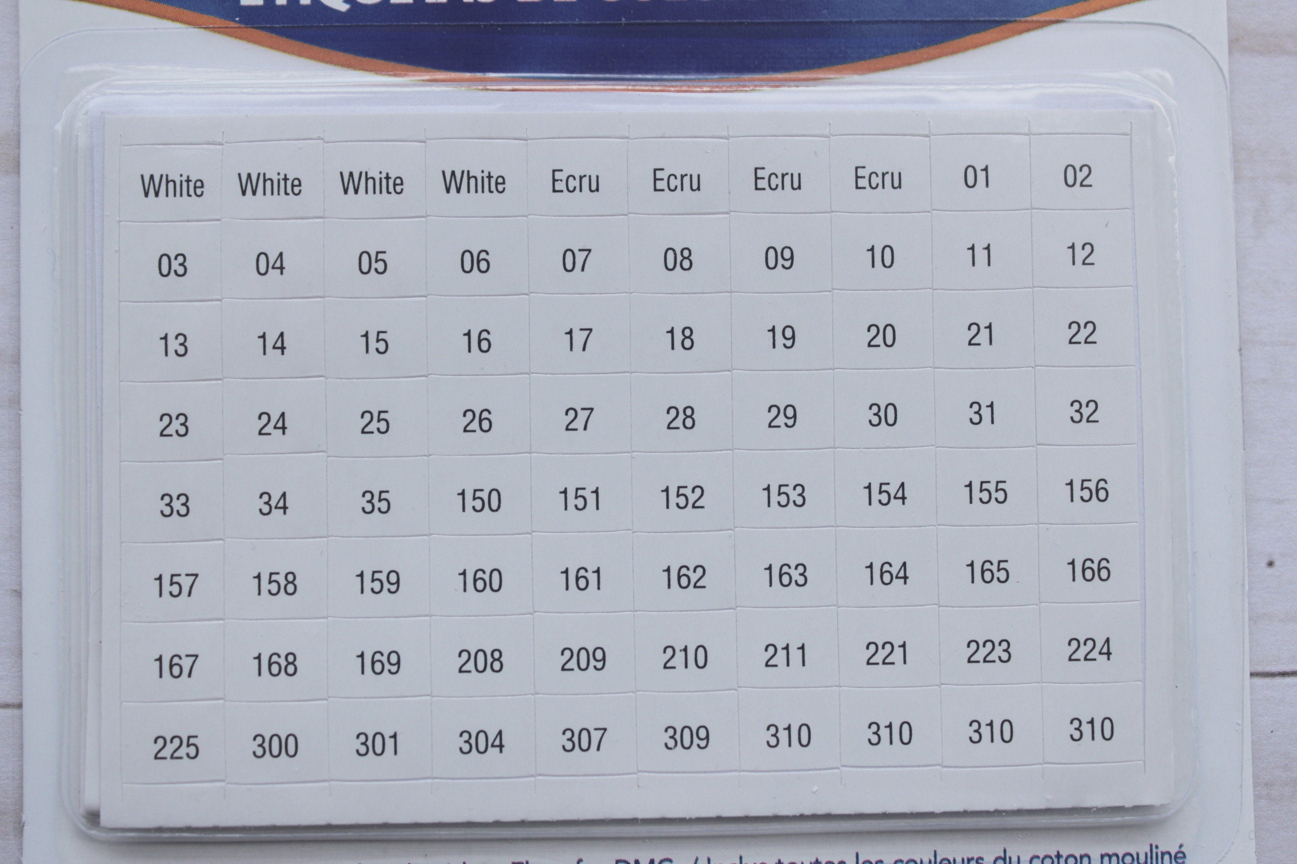 630x DMC Floss Number Sticker Floss Stickersdmc Floss - Etsy Canada