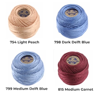 Size 80 DMC Brilliant Tatting Thread 100yds (art. 19), DMC Special ...