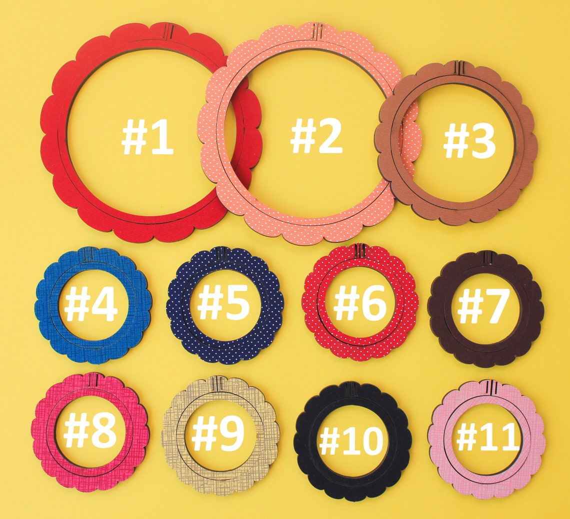 Decorative Hoops Covered With Fabric Embroidery Hoops Cross - Etsy