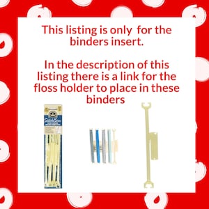 DMC Stitchbow Binder Inserts, Floss Storage (2 Pack) - Etsy