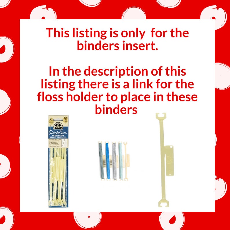 3x DMC Stitchbow Mini Binder Inserts holds 15 Floss Holders - Etsy