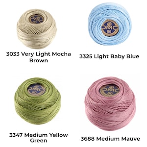 Size 80 DMC Brilliant Tatting Thread 100yds (art. 19), DMC Special ...