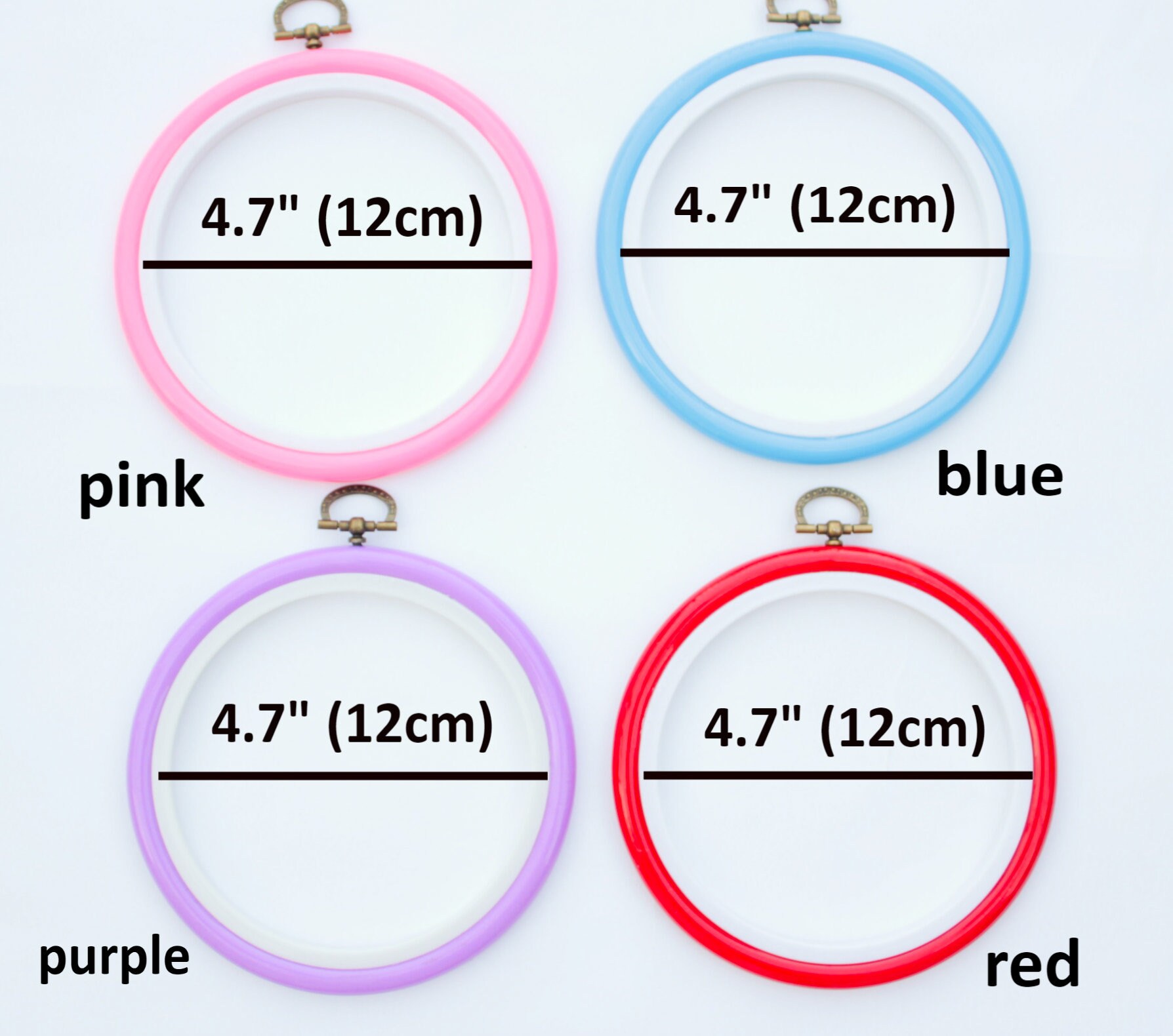 Embroidery Plastic Hoop, Color Hoop, Cross Stitch Hoop, Flexi Hoop for ...