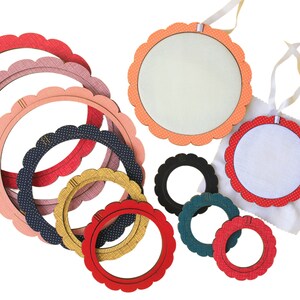 Decorative Hoops Covered With Fabric, Embroidery Hoops, Cross Stitch ...