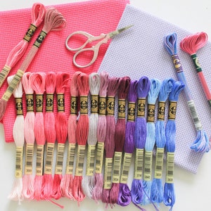 20x DMC Flosses, Dmc Threads, DMC Kit, Dmc Set of Colors, Dmc Cotton ...