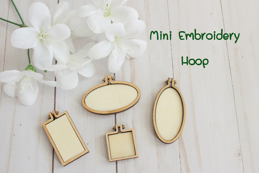 DIY Mini Wooden Embroidery Hoops, Hoop for Cross Stitch, Small Hoops ...
