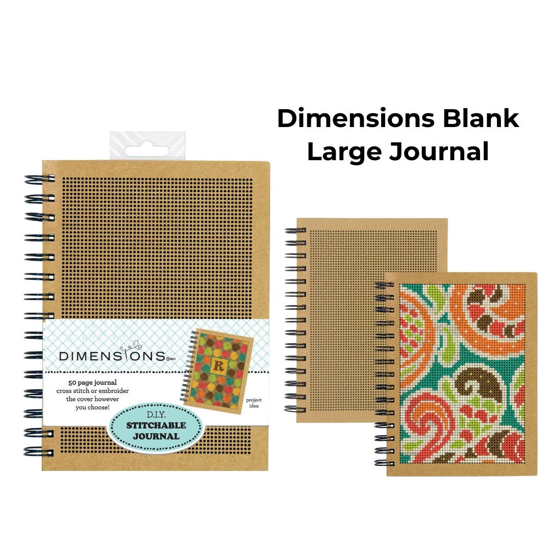 Dimensions Blank Large Journal 6 X 8 50 Blank Pages 50x71 Stitches ...