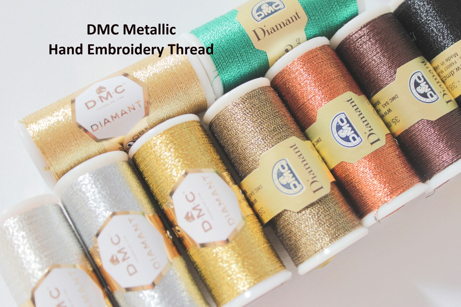 DMC Diamant Metallic Thread art. 380 Hand Embroidery - Etsy Canada