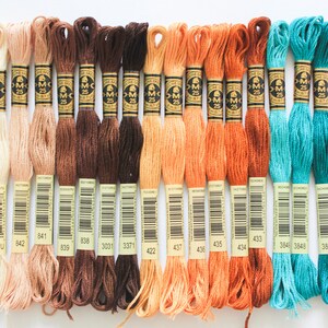 20x DMC Flosses, Dmc Threads, DMC Kit, Dmc Set of Colors, Dmc Cotton ...