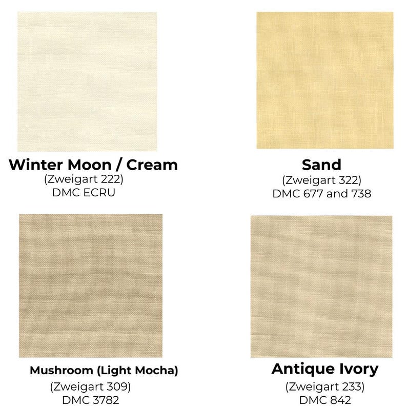 28ct Cashel Linen Zweigart - Evenweve Linen for Cross Stitch and ...
