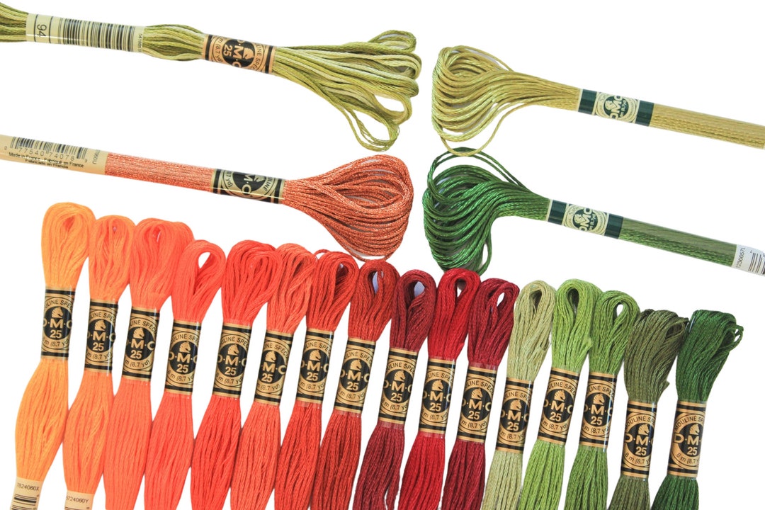 20x DMC FALL Colors, Dmc Floss, DMC Kit, Dmc Threads, Dmc Cotton Floss ...