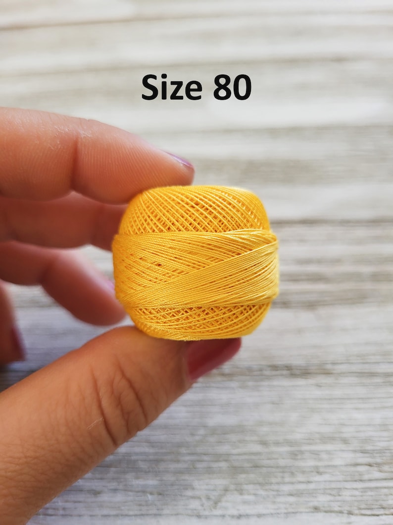 Size 80 DMC Brilliant Tatting Thread 100yds art. 19 DMC - Etsy