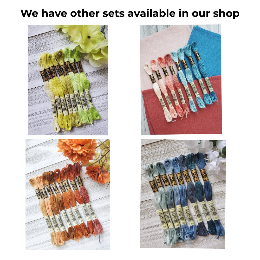 8x BRIGHT Colors DMC Flosses,dmc Threads, DMC Kit,dmc Set of Colors ...