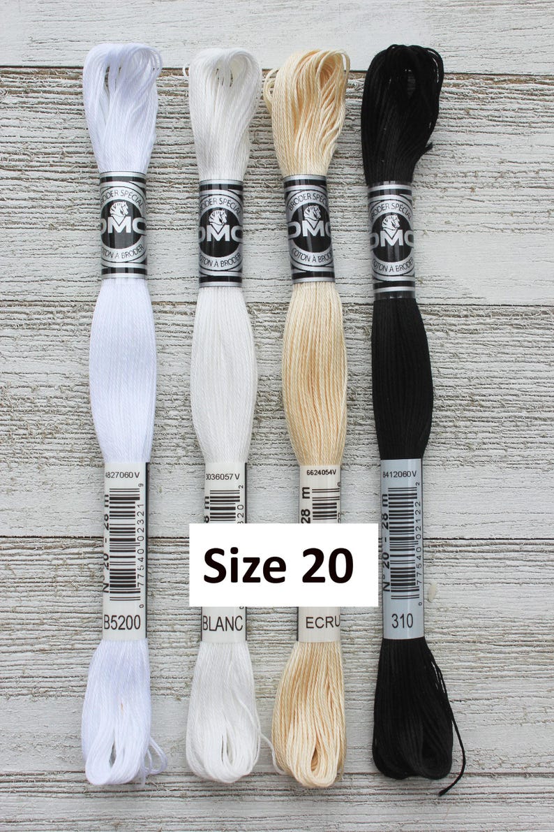DMC Broder Spécial Thread "coton a Broder" Art. 107 - Sizes Available ...