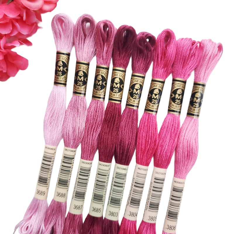 Dmc Floss Color Chart - Etsy