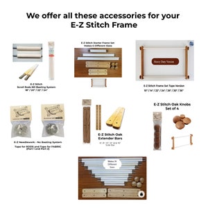 E-Z Stitch Scroll Rods NO Basting System 18 / 20 / 22 / 24 Set of Two ...