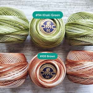 Size 80 DMC Brilliant Tatting Thread 100yds (art. 19), DMC Thread ...