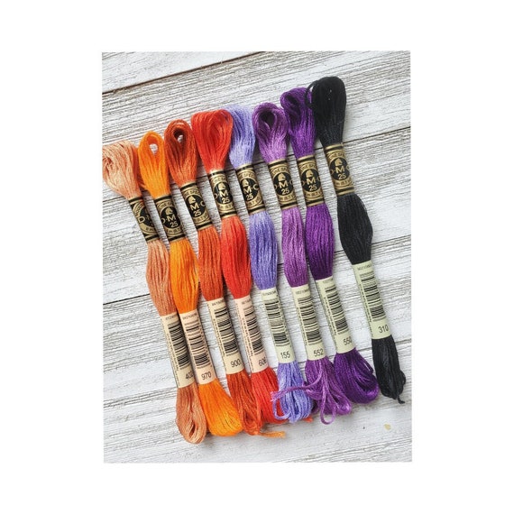 8x Halloween Theme DMC Flosses Dmc Threads DMC Kit Dmc Set - Etsy