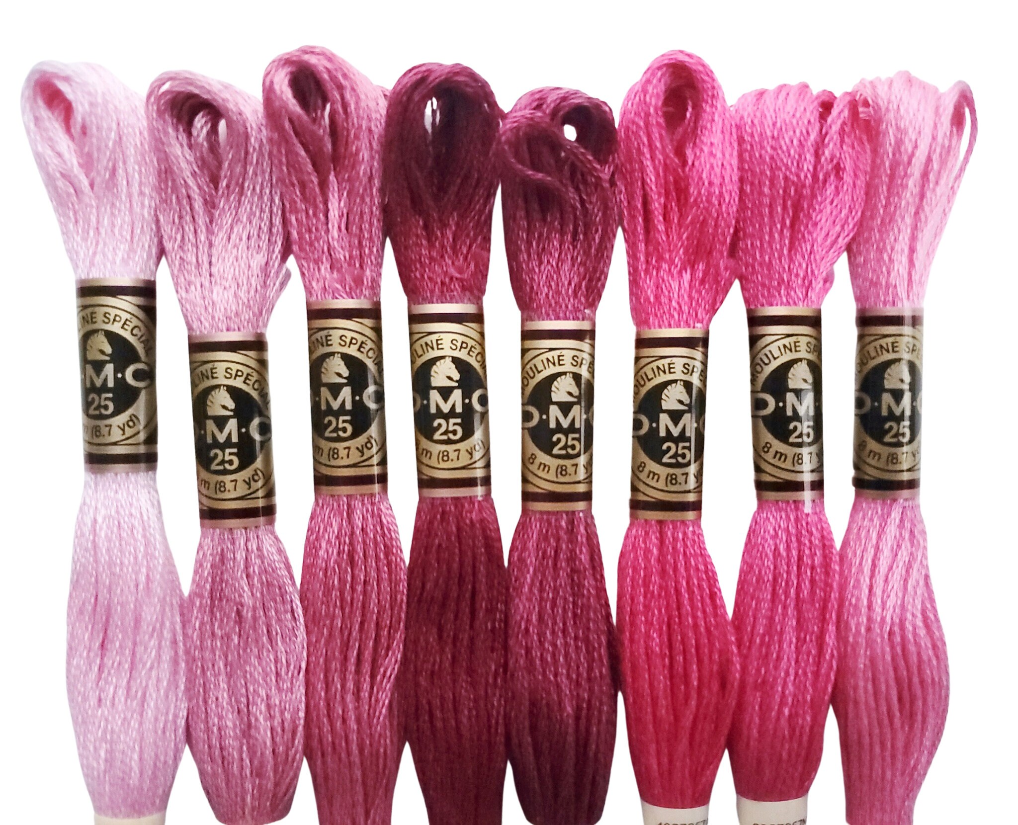 8x Pink DMC Flosses Dmc Threads DMC Kit Dmc Set of Colors - Etsy