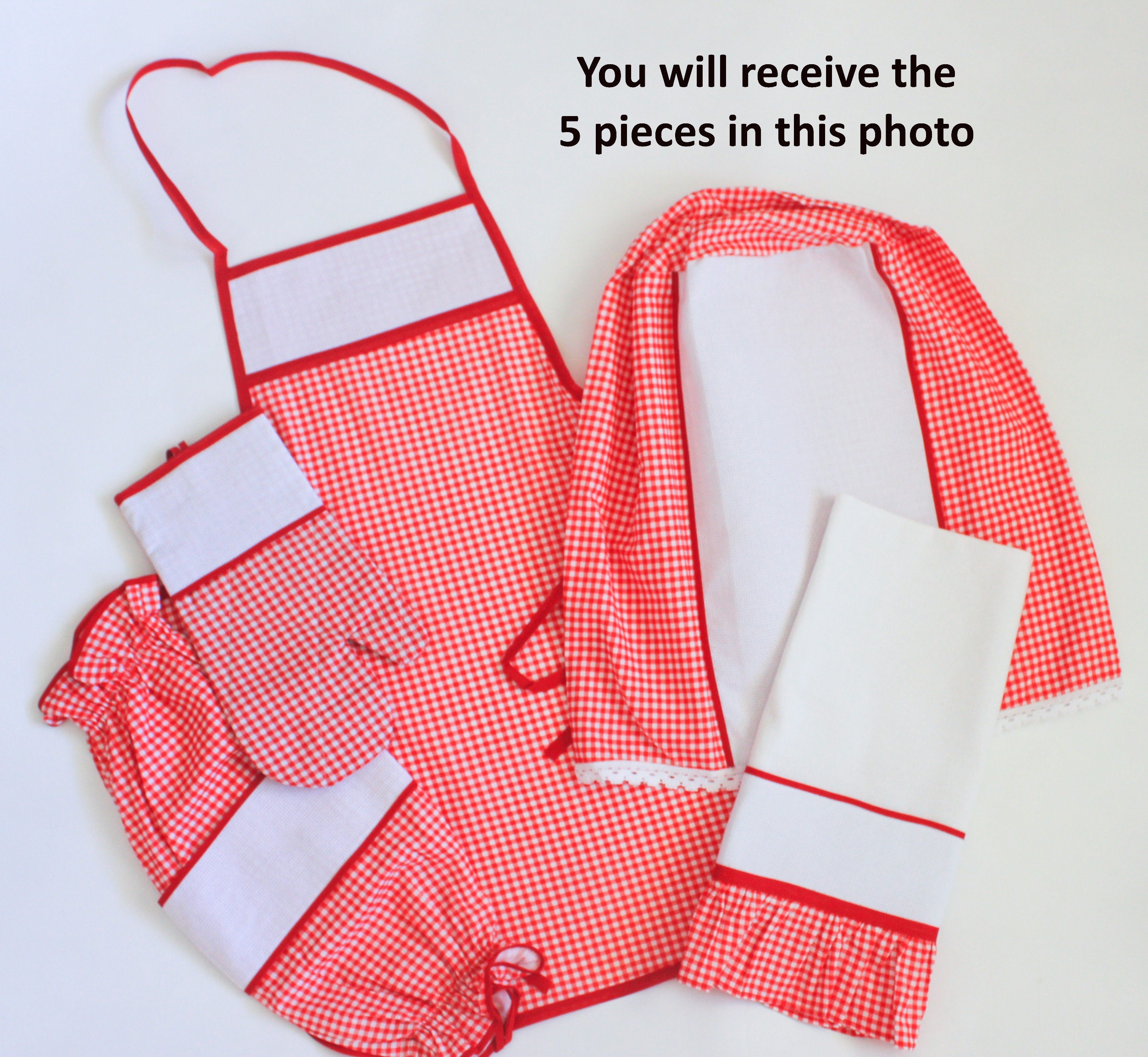 5 Pcs DIY Cross Stitch Cross Stitch Apron Cross Stitch Tea | Etsy