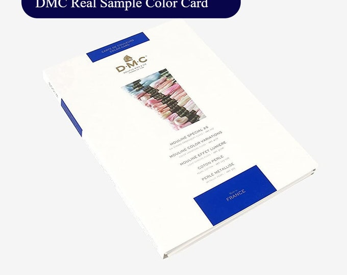 DMC Actual/real Color Card, Dmc Floss Card, Dmc Shade Card, Dmc Samples ...