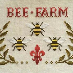 Cross Stitch Pattern "bee Farm" by Artful Offerings, Physical Pattern ...