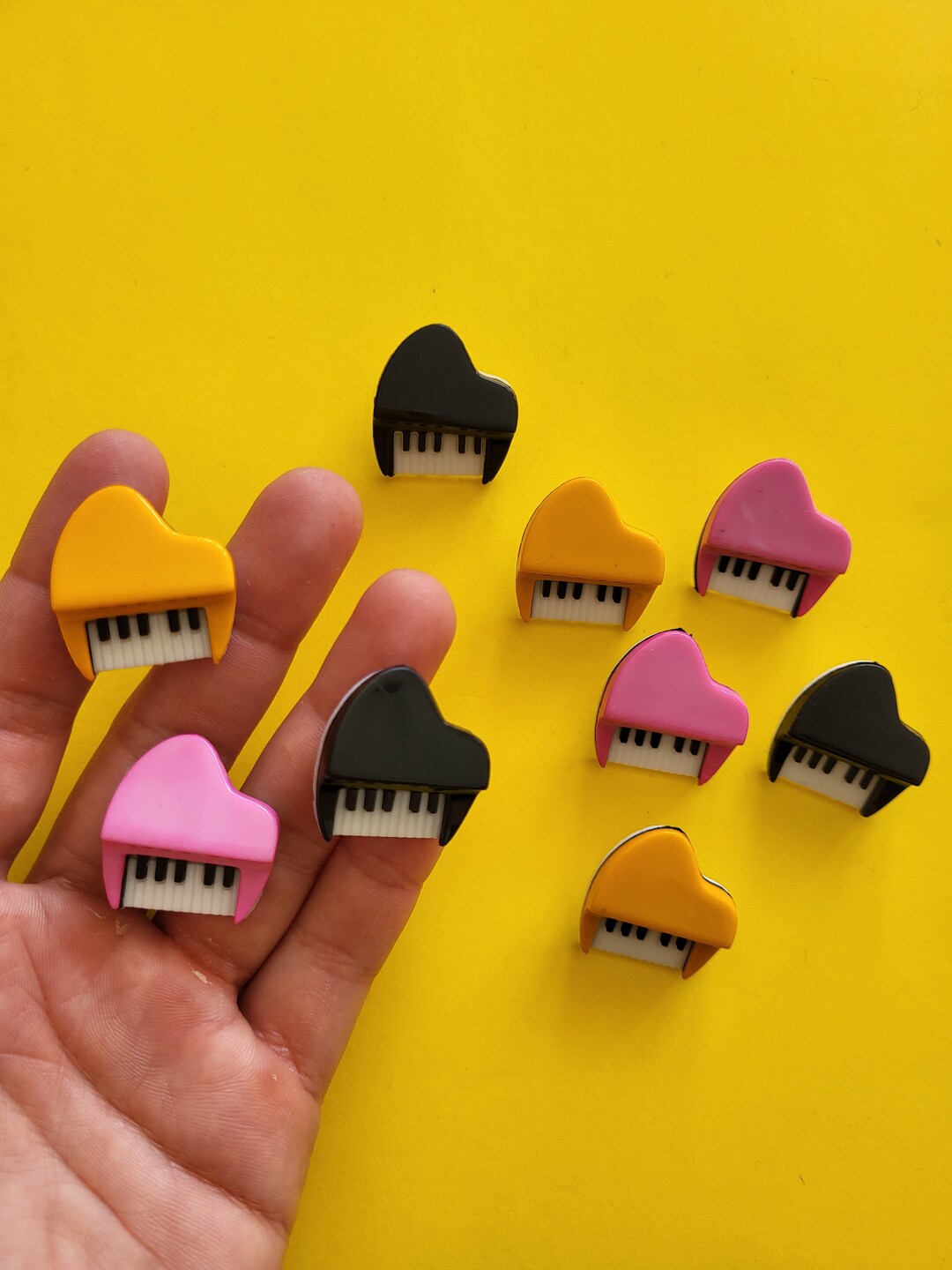 Pack 9x Piano Buttons 22mm Shank, Piano Embellishments, Instruments ...