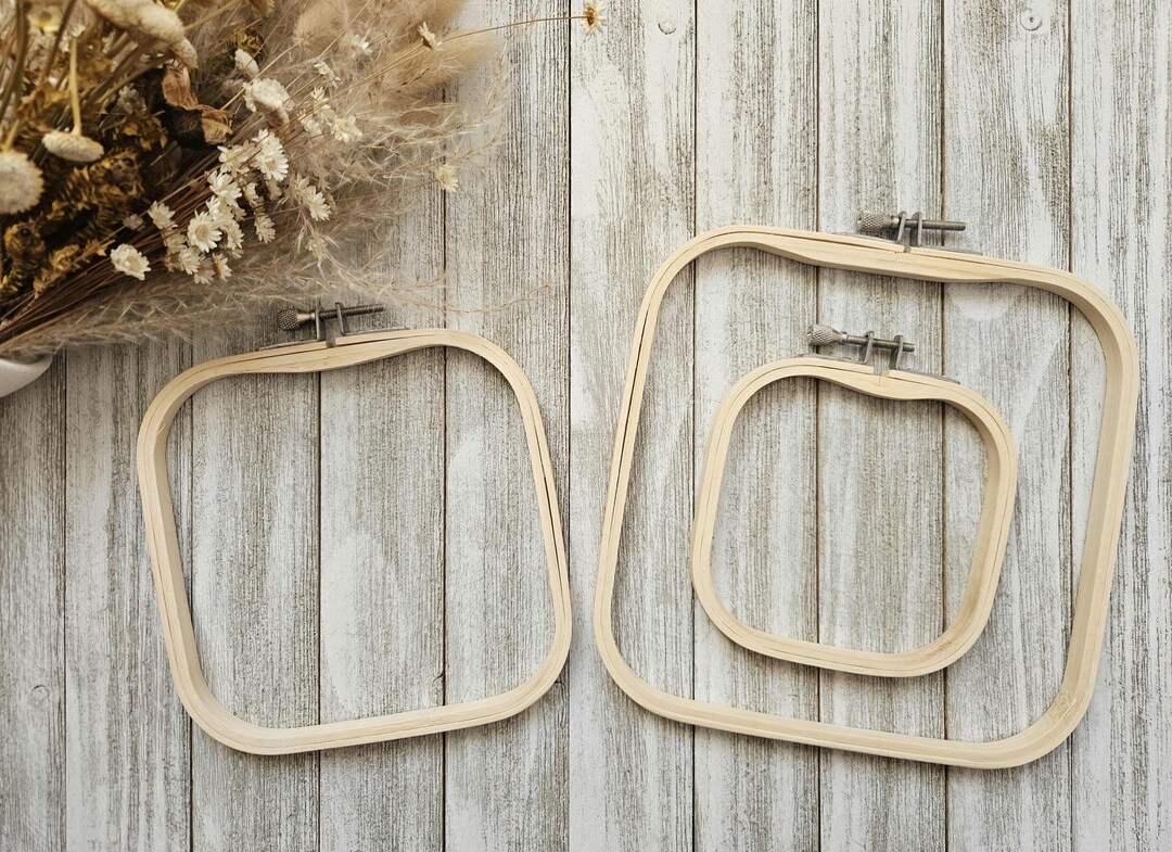 Square Bamboo Embroidery Hoop - Cross Stitch Hoop - Etsy