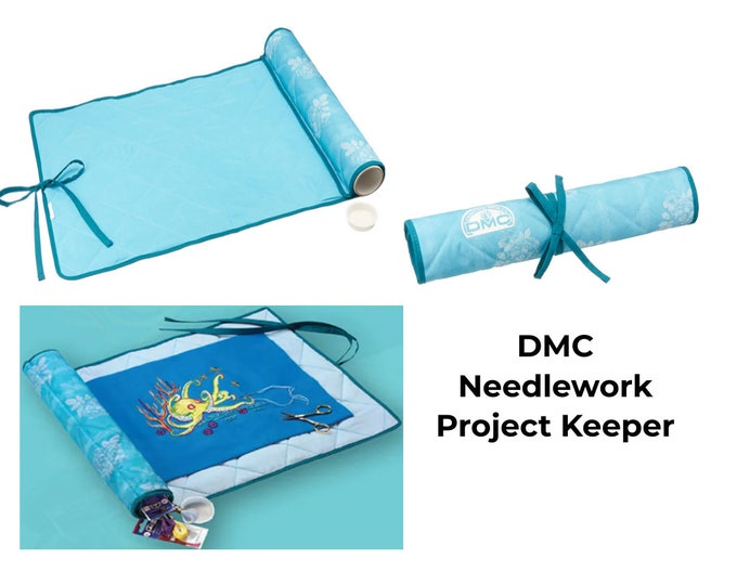 DMC Turquoise Needlework Project Keeper 24 X 16.5, Needlepoint ...