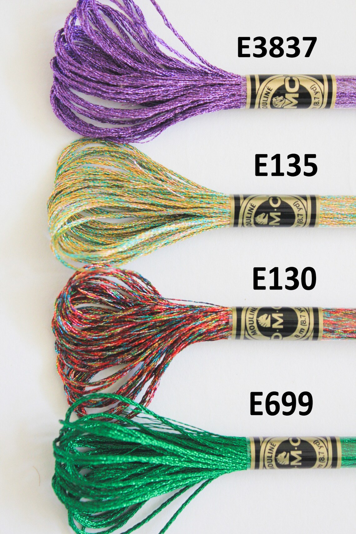 DMC Light Effects Metallic Floss Dmc Embroidery Threads Dmc | Etsy