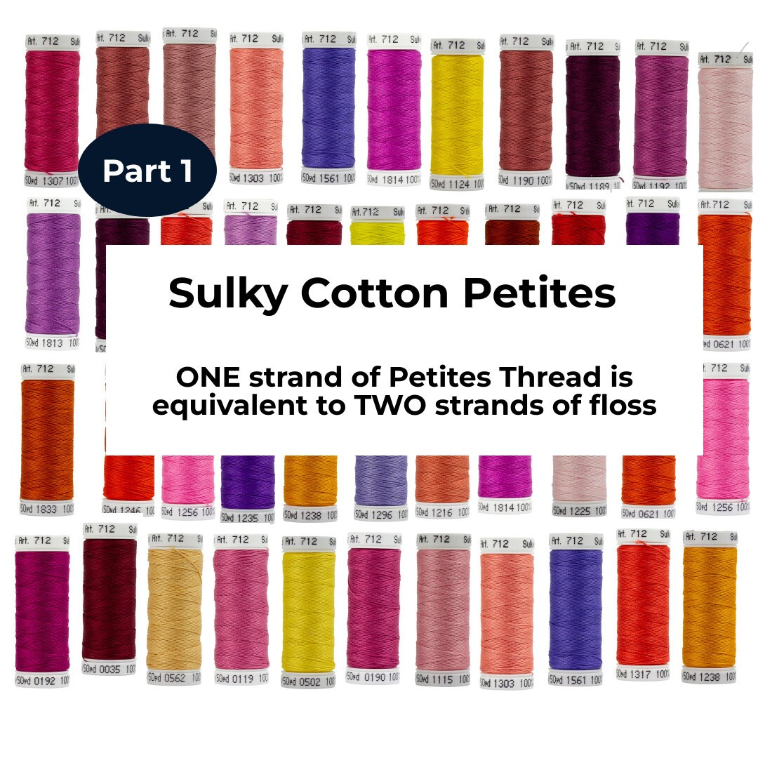 Part 1 -sulky Cotton Petites Solid Colors - 12wt 50yds Spoon / ONE ...