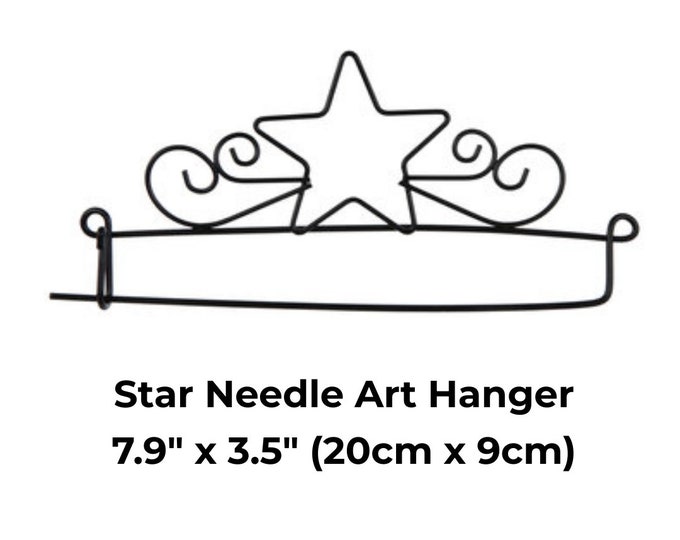 Star Needle Art Hanger 7.9" X 3.5", Hangers and Holds for Needlepoint ...