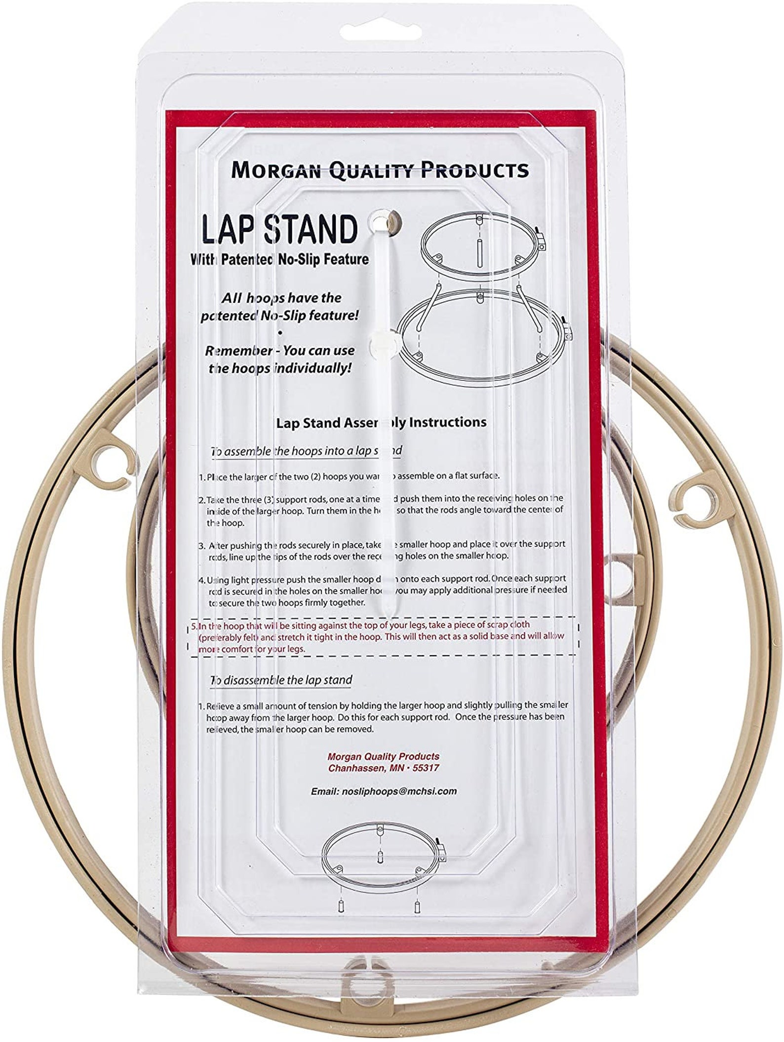Morgan Lap Stand Combo Hoops, No Slip Embroidery Hoop, Morgan Hoop ...