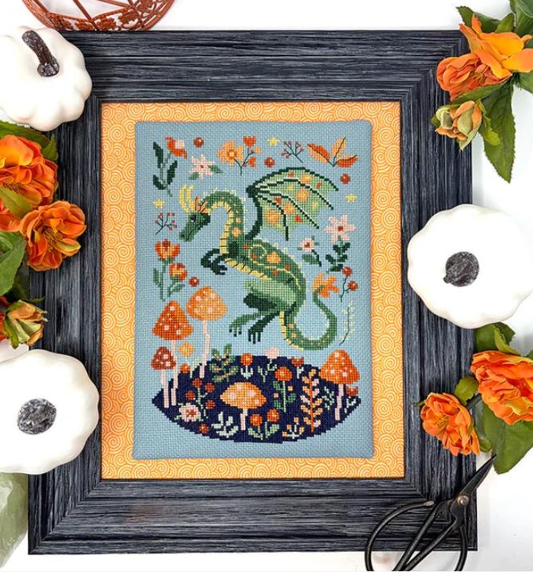 Cross Stitch Pattern "fall Folk Dragon" by Tiny Modernist - Physical ...