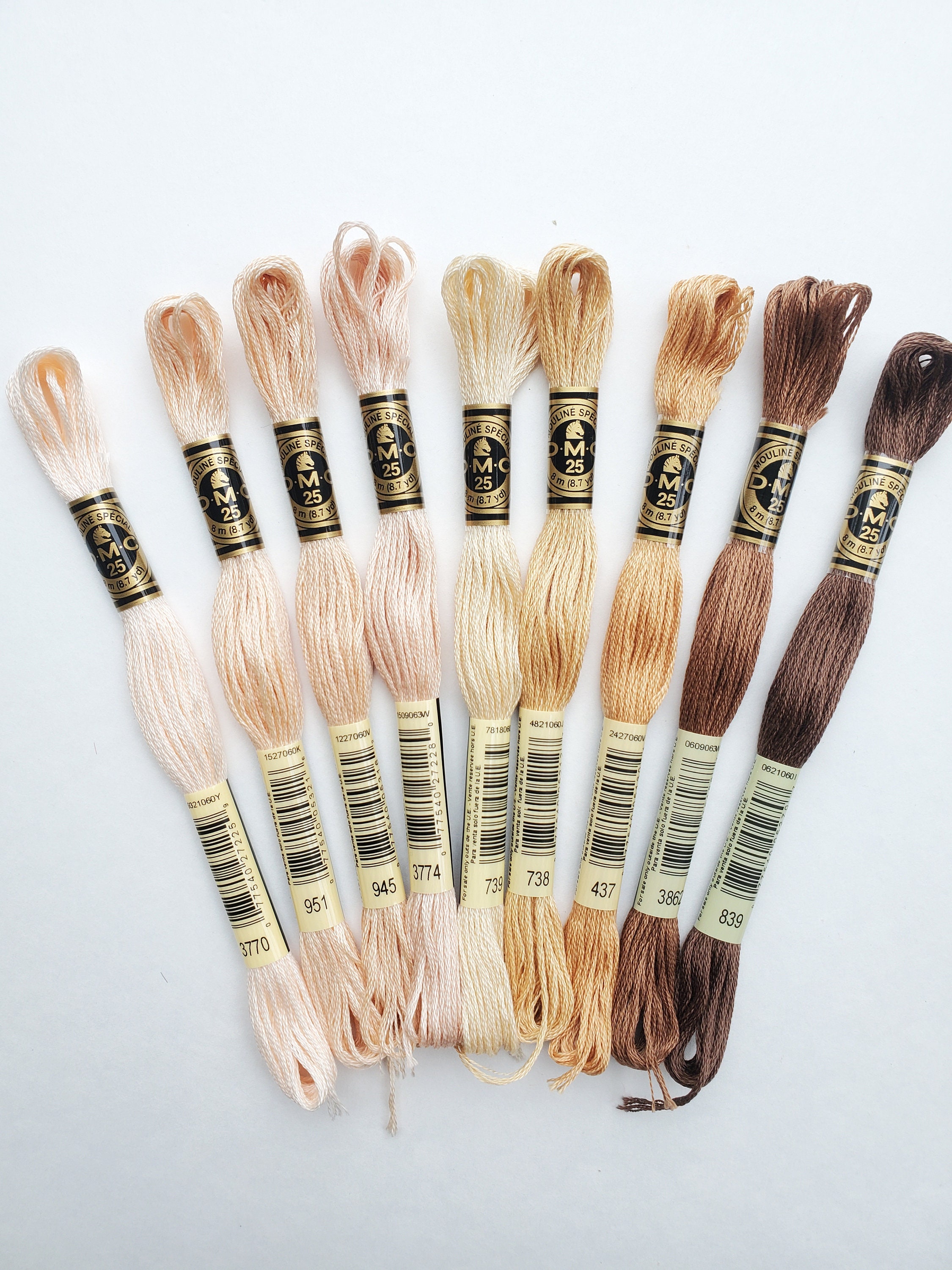 9x SKIN Colors DMC Flosses Dmc Threads DMC Kitdmc Set of - Etsy UK