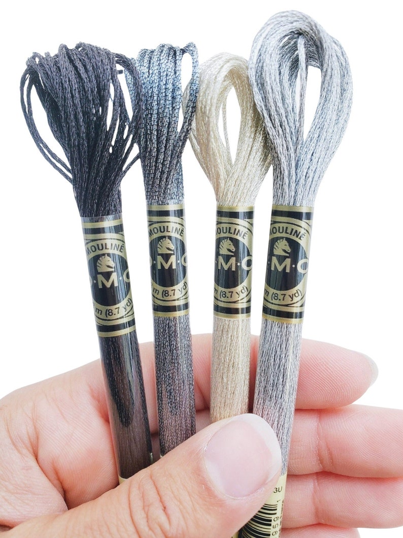 4x DMC Light Effects Metallic Floss Dmc Embroidery Threads - Etsy