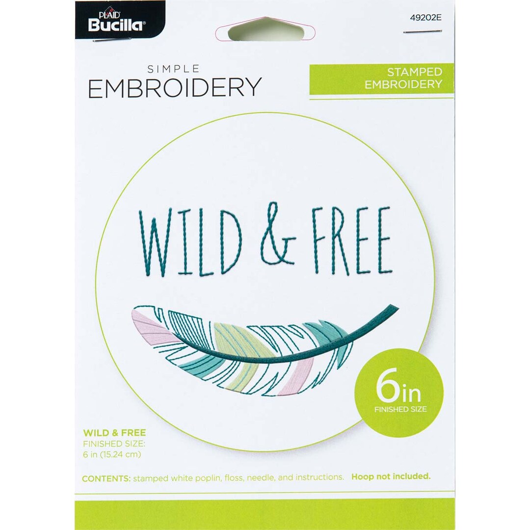 Bucilla Stamped Embroidery "wild and Free" (49202E) / Embroidery ...