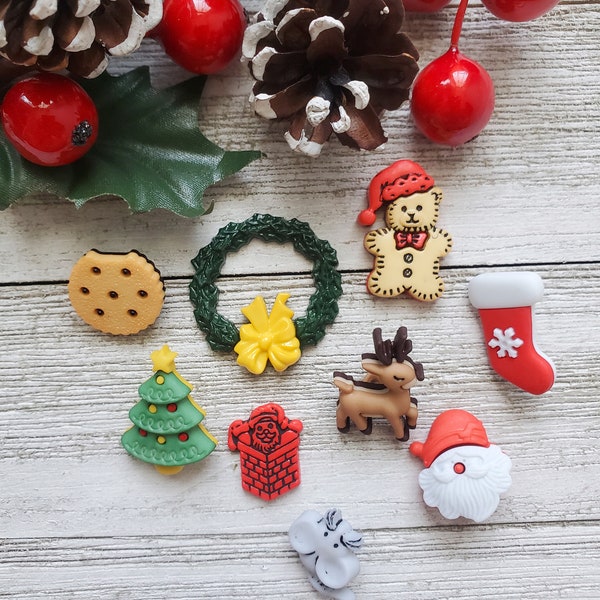 Christmas Buttons - Etsy