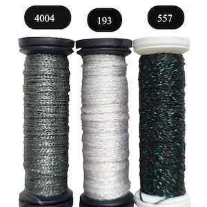 Very Fine #4 Braid by Kreinik, Kreinik Metallic Floss, Shiny Floss ...