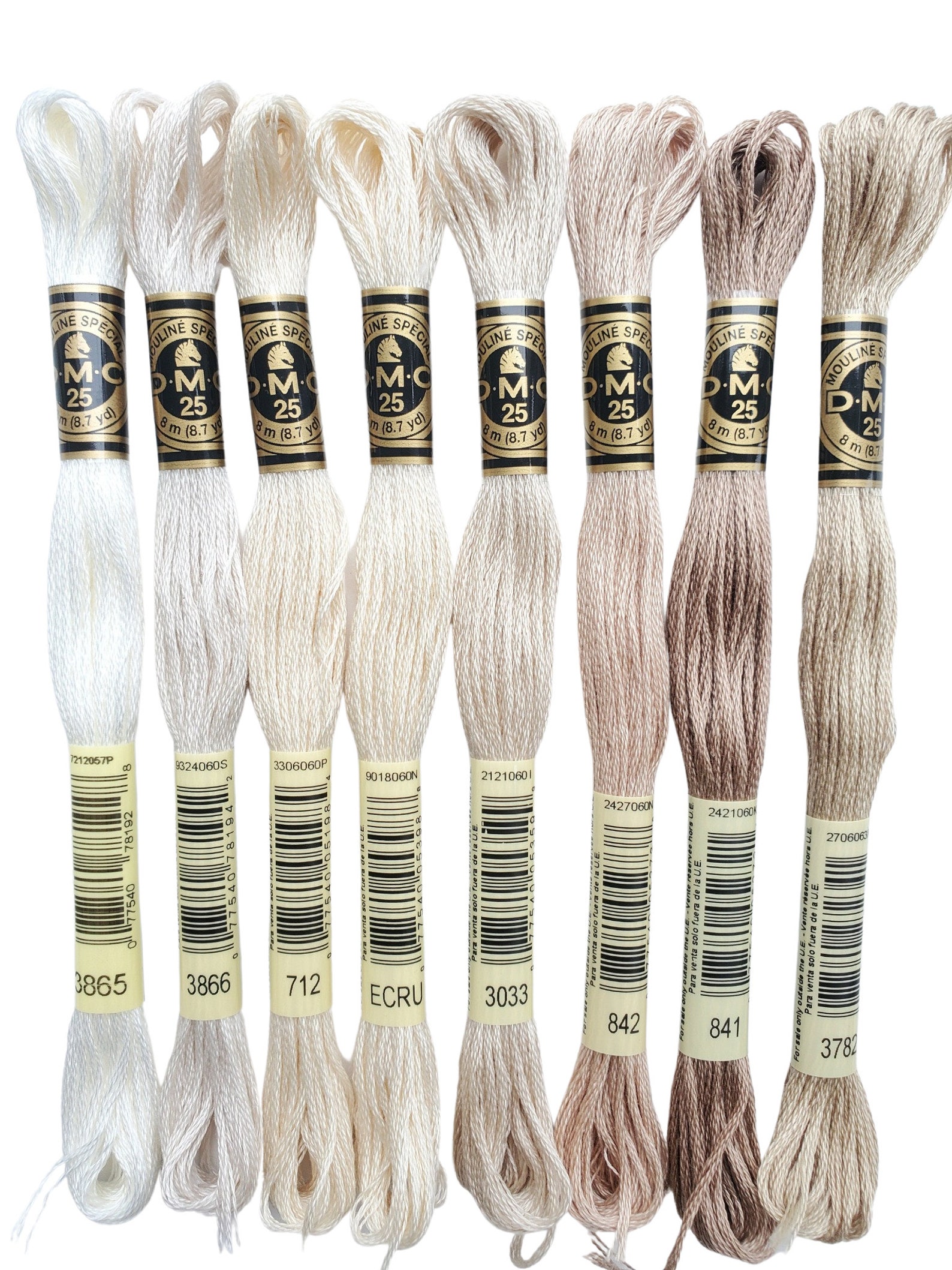 8x Brown/cream DMC Flosses Dmc Threads DMC Kit Dmc Set of - Etsy