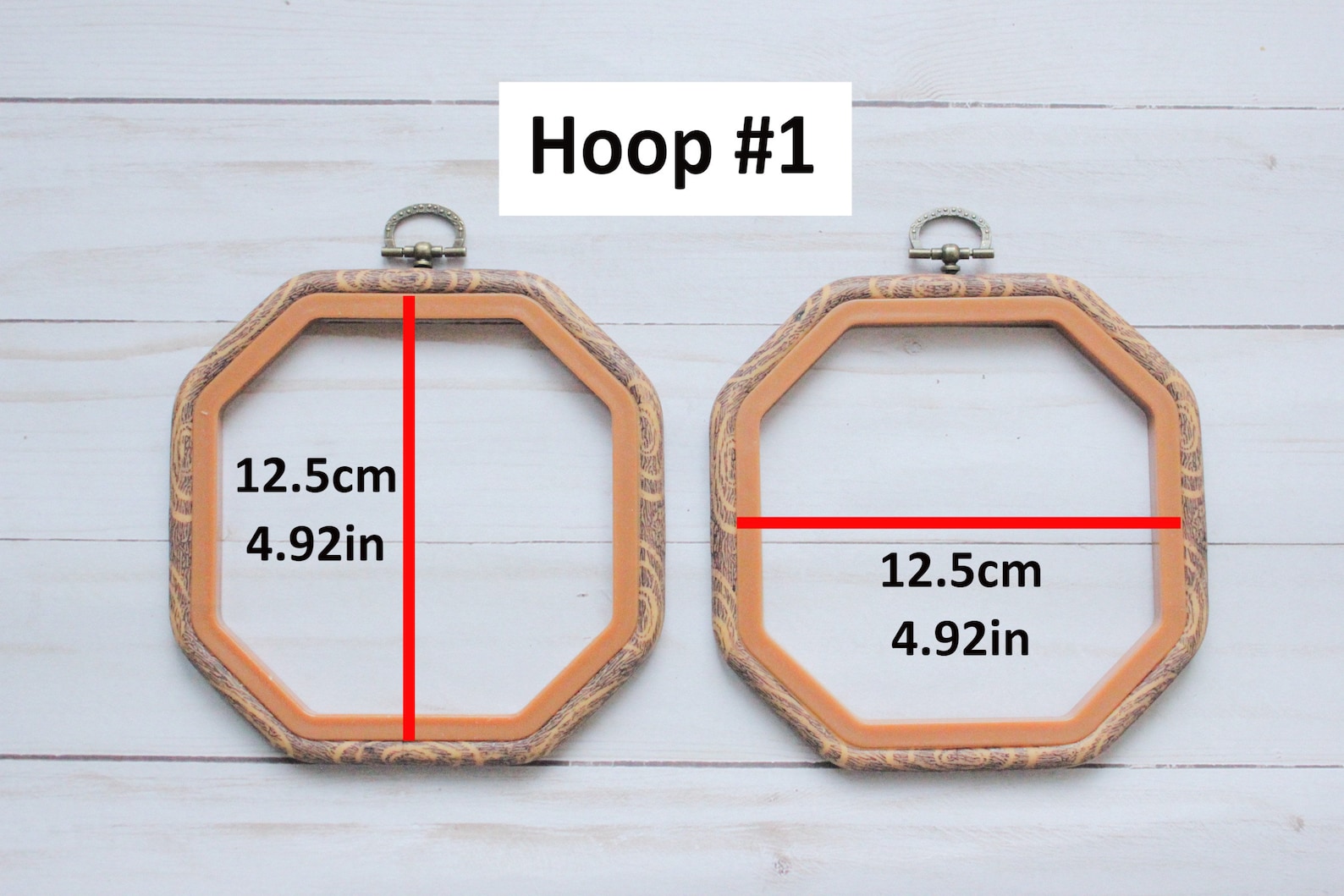 Octagon Embroidery Hoop Wooden Imitation Hoop Cross Stitch - Etsy