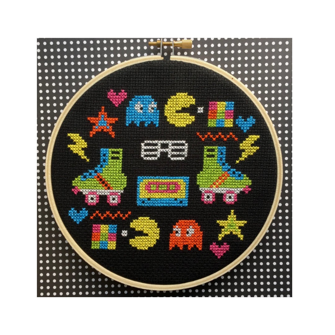 Cross Stitch Pattern "80's Sampler" by Spot Colors -physical Pattern ...