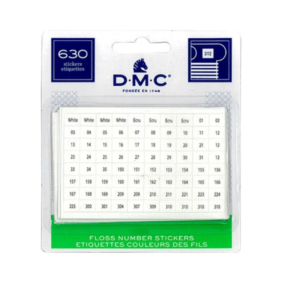 630x DMC Floss Number Sticker, Floss Stickers,dmc Floss Numbers,floss ...
