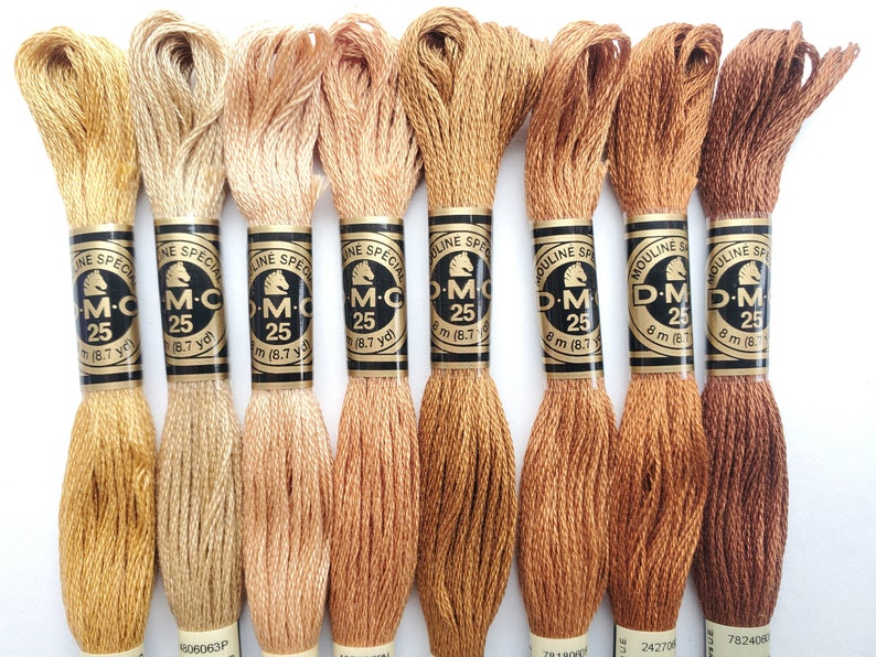 8x Brown DMC Flosses Dmc Threads DMC Kit Dmc Set of Colors - Etsy Canada