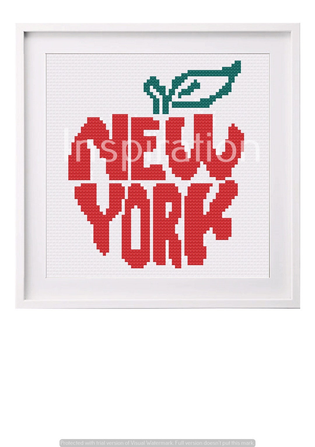 PDF Cross Stitch Pattern, New York Cross Stitch Pattern, New York ...