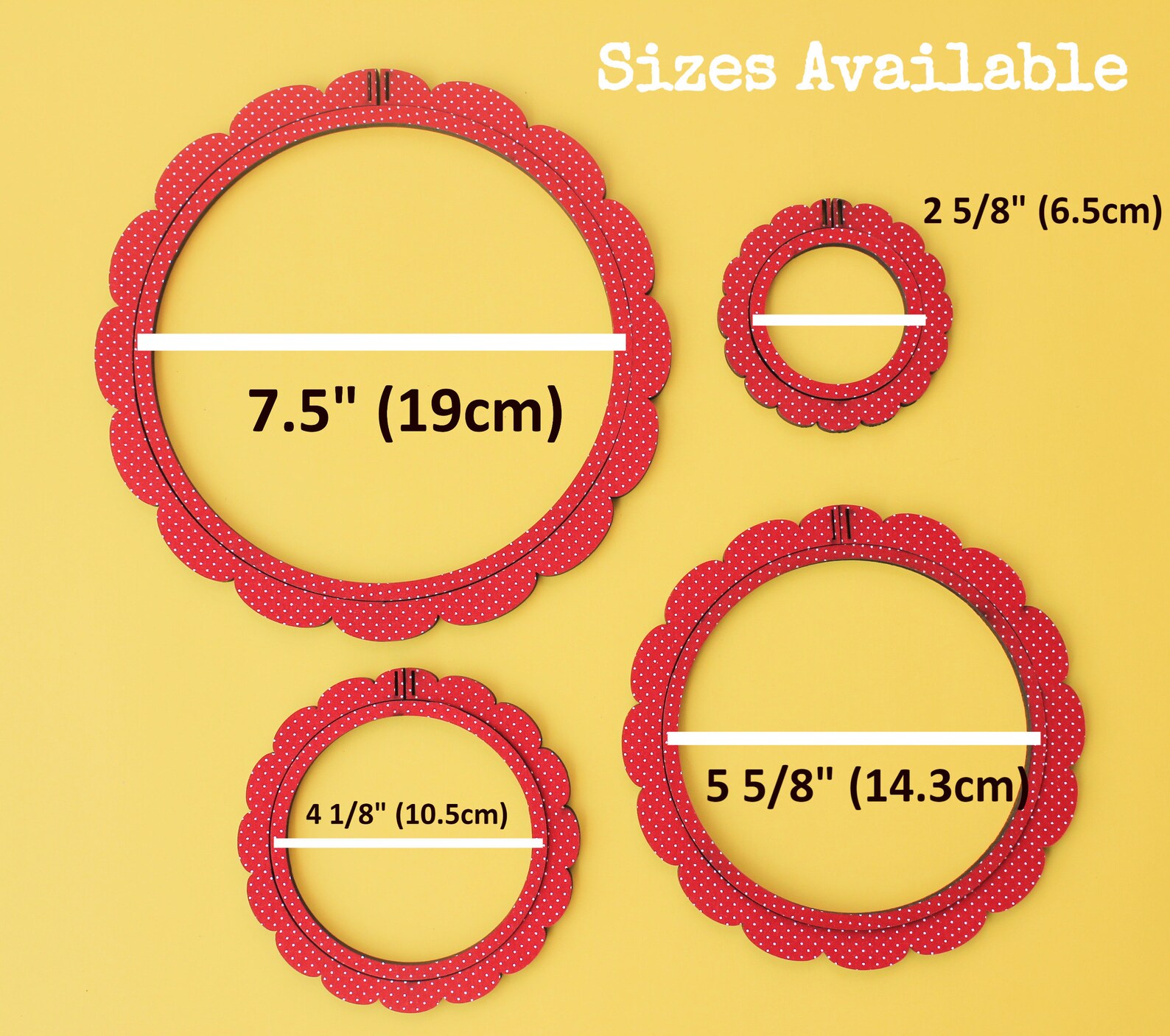 Decorative Hoops Covered With Fabric, Embroidery Hoops, Cross Stitch ...