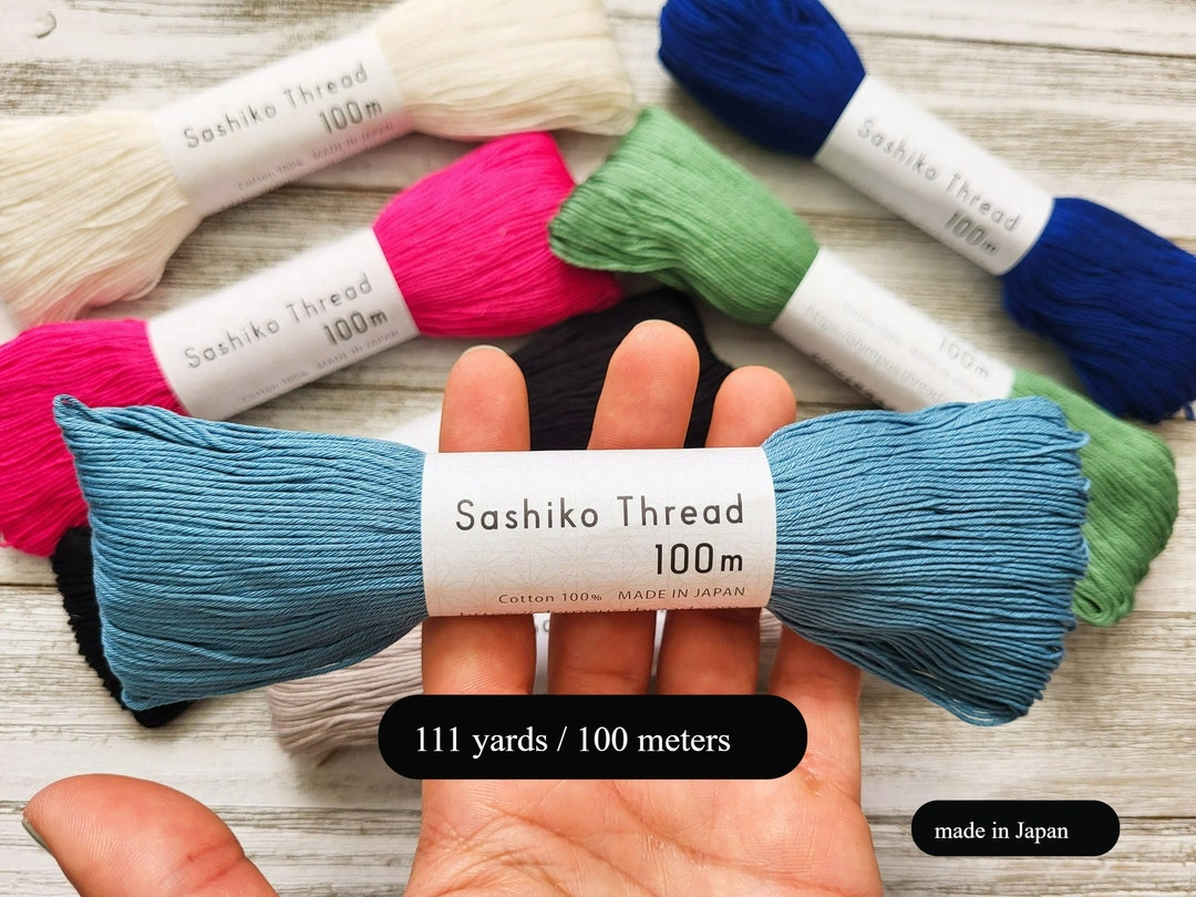 OLYMPUS Large Sashiko Thread 111yds / 100m, Japanese Floss, Japanese ...