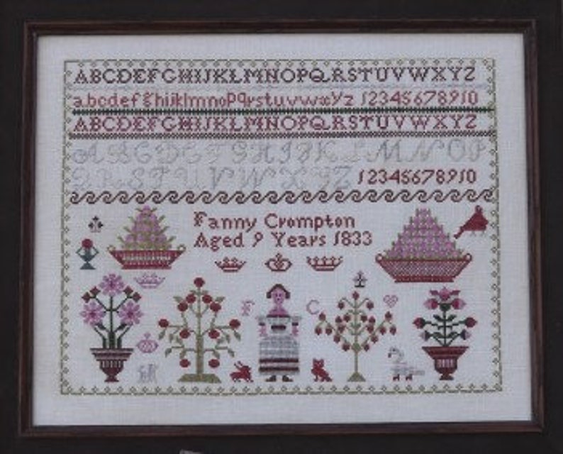 Cross Stitch Pattern "an Orchard Invisible Fanny Crompton 1833" by 1897 ...