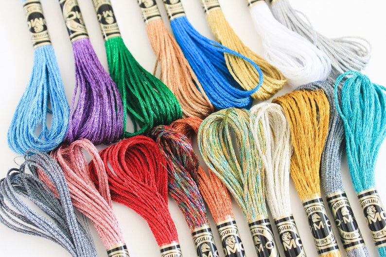 DMC Light Effects Metallic Floss Dmc Embroidery Threads Dmc - Etsy