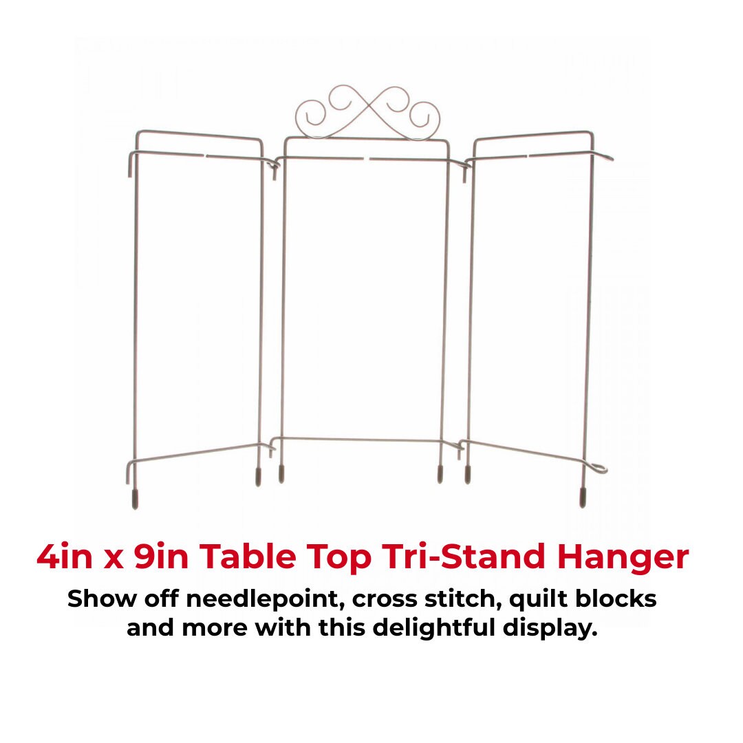 4in X 9in Table Top Tri-stand Hanger Gray or White by Ackfeld - Etsy